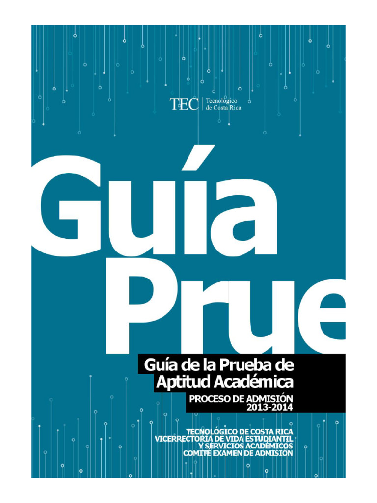 Prueba Aptitud Académica 2013-2014 | PDF