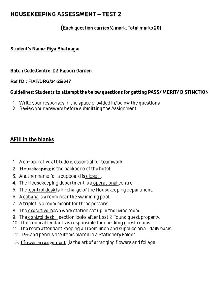 Housekeeping Basics for Beginners | PDF | Housekeeping | Home