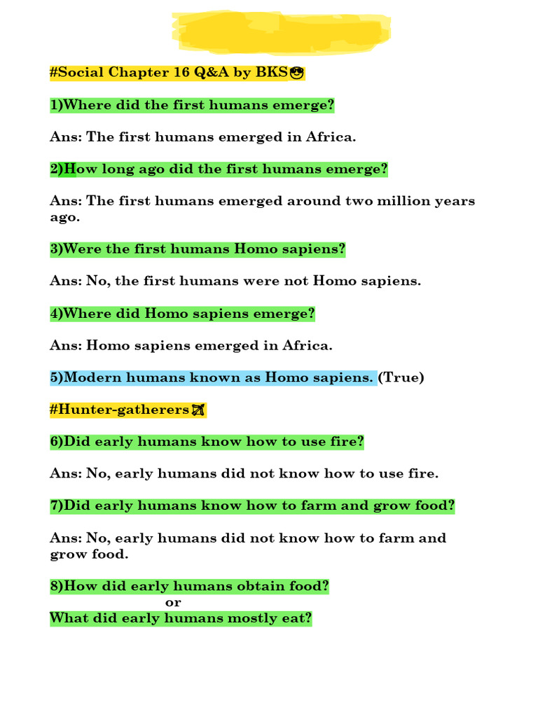 Social Chapter 16 Q&A by BKS? | PDF | Human | Tools