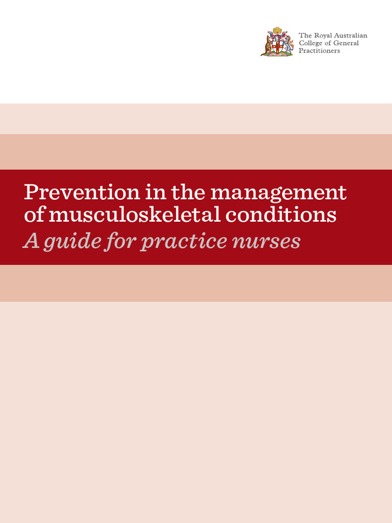 Prevention in The Management of Musculoskeletal Conditions | PDF ...