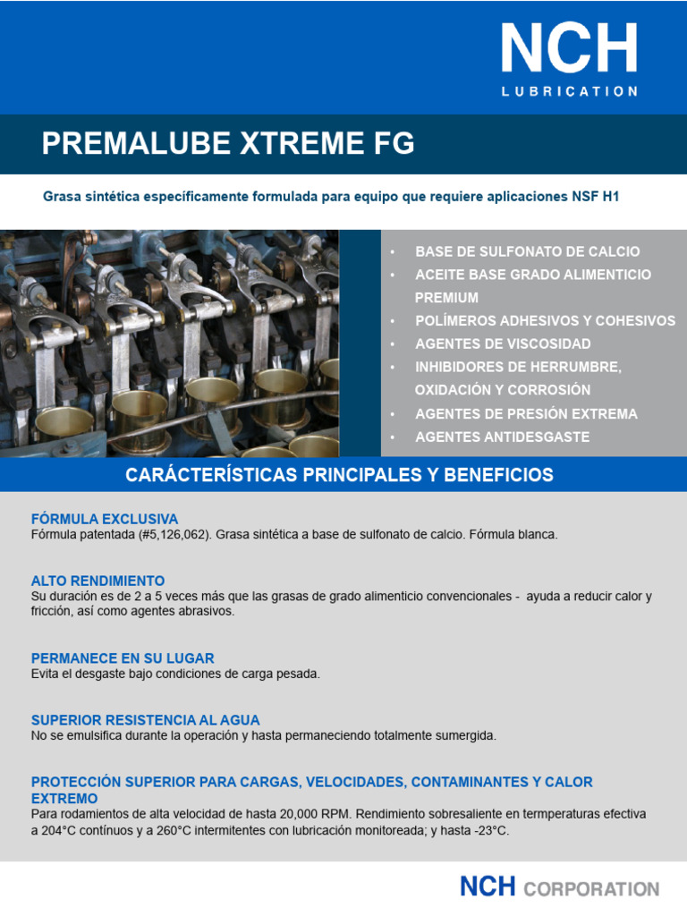 533J - Premalube Xtreme FG | PDF | Ingeniería mecánica | Materiales
