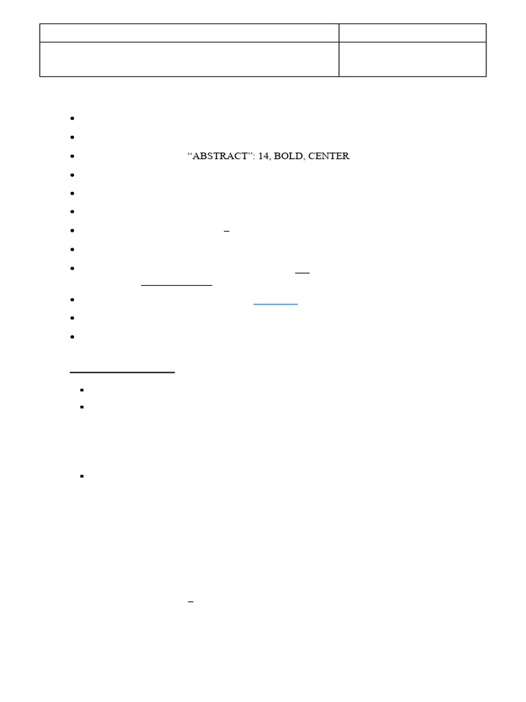 AY 2024-25 Mini Project Abstract Template and Guidelines 23-27 | PDF