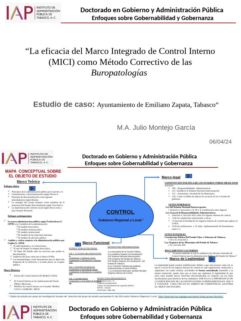 Julio_Montejo_Presentación exámen final_ | PDF | Administración Pública | Estado (política)