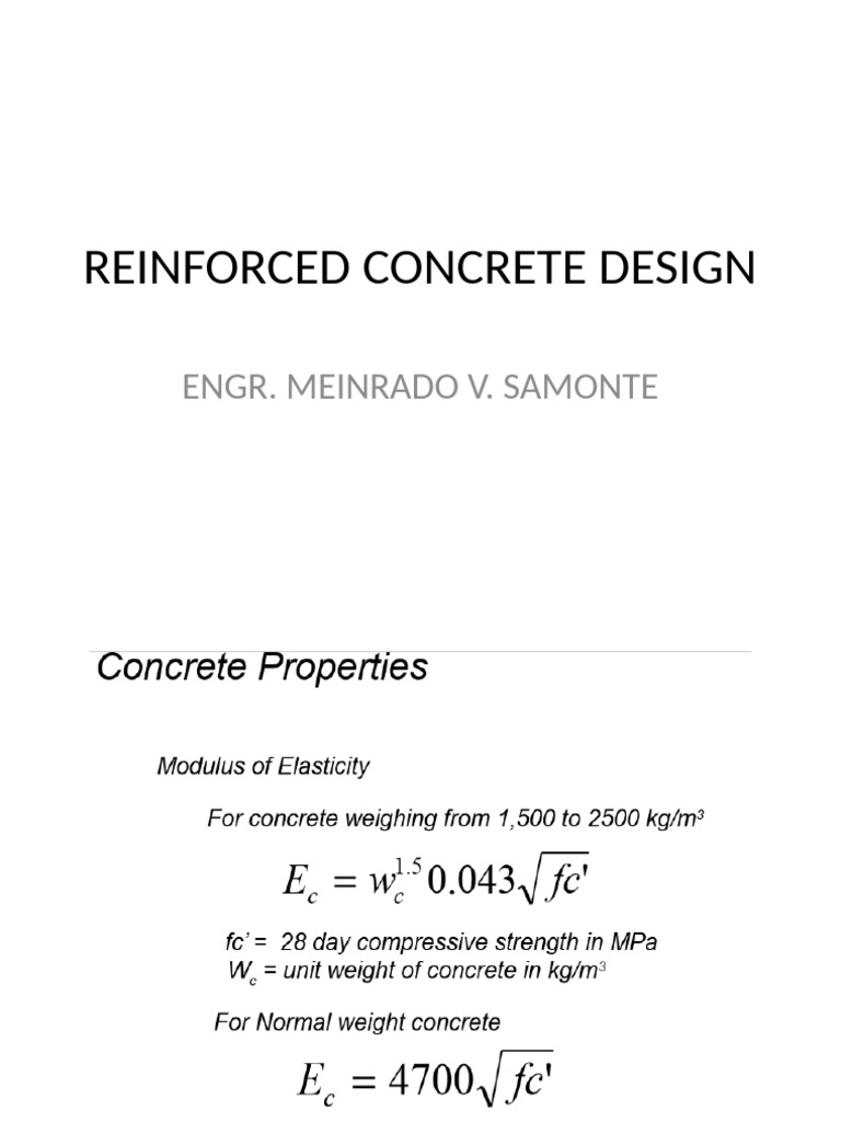 Reinforced Concrete Design-srcb&Drcb-samonte | PDF