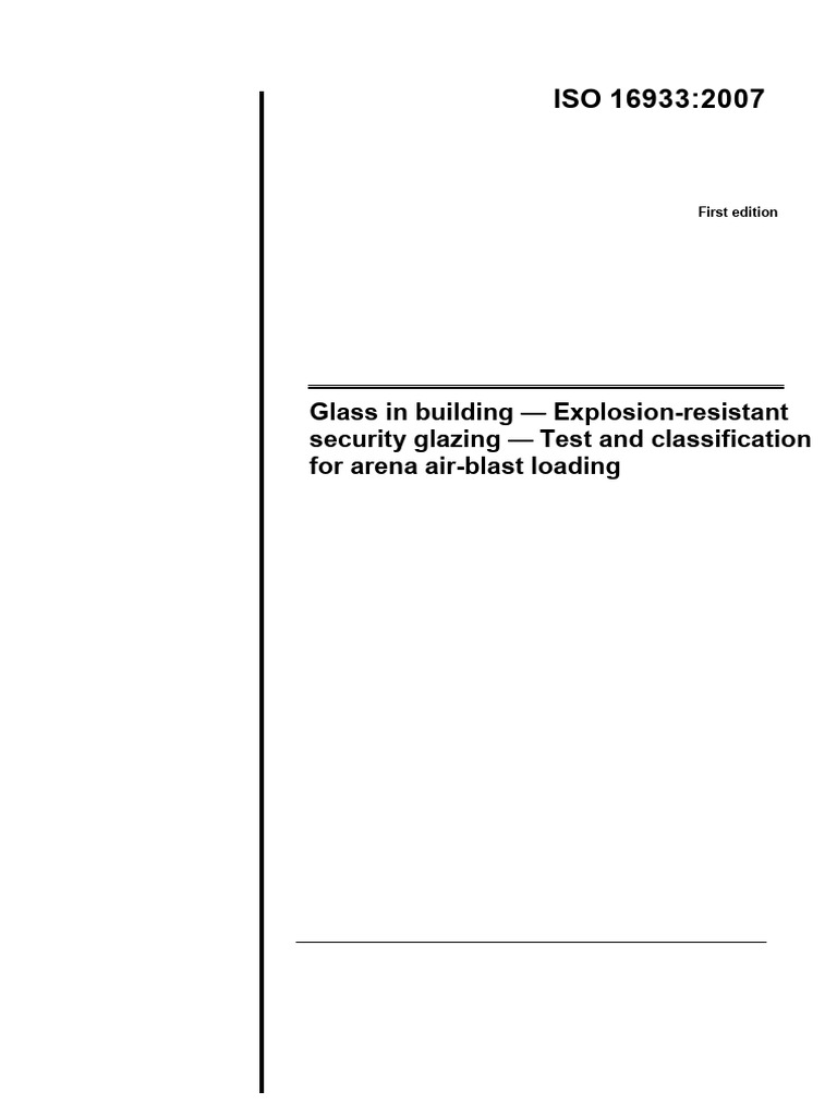 Iso Standard 16933 2007 | PDF | Pressure | Shock Wave
