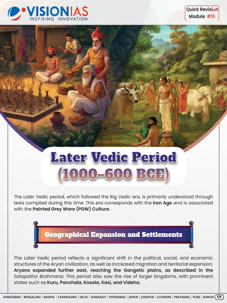 Political Structure in Later Vedic Period | PDF | Vedas | Ancient India