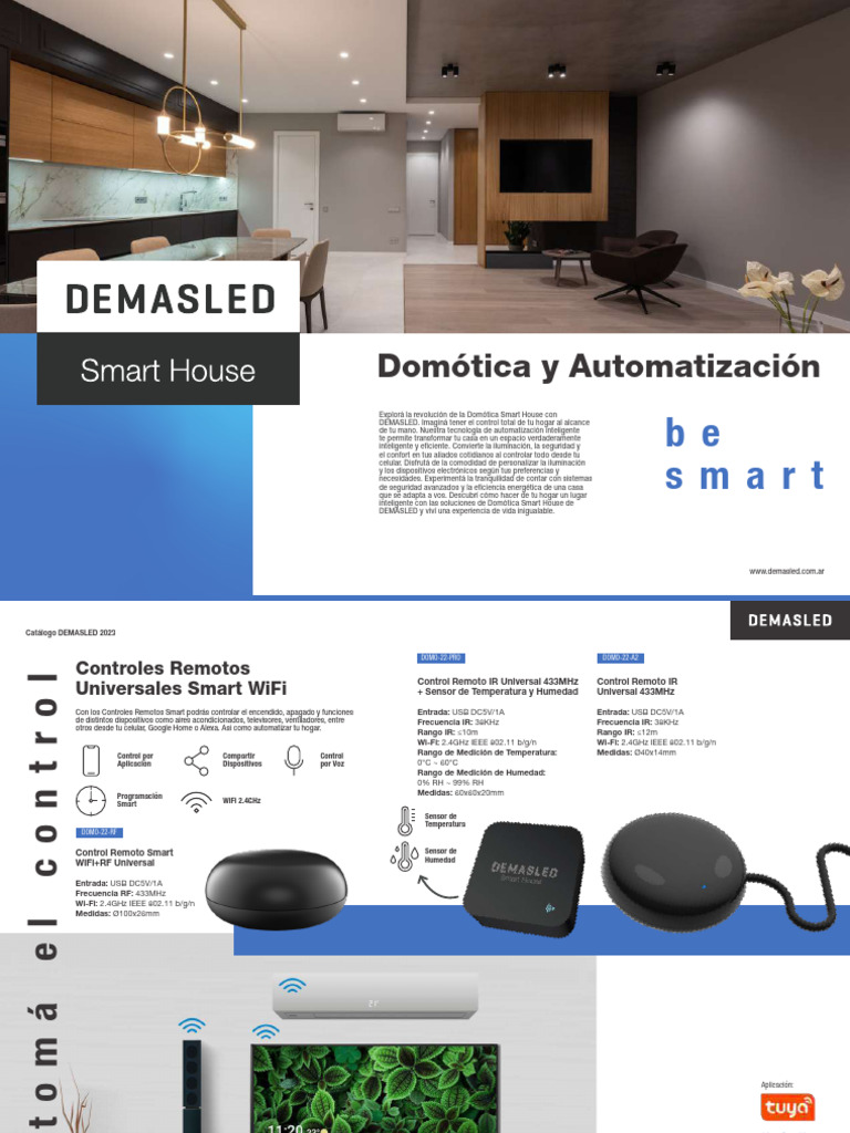 Catálogo DEMASLED SmartHouse 2023-2024 Argentina - Digital | PDF | Wifi | Control remoto