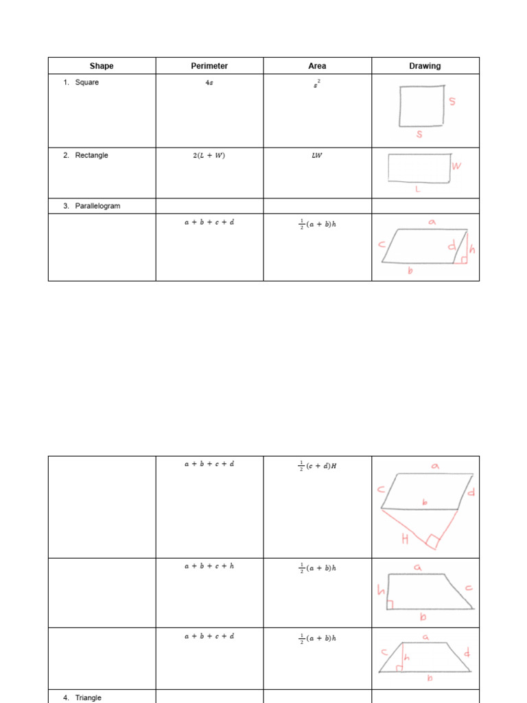 CEMATHShape | PDF | Area | Euclidean Geometry