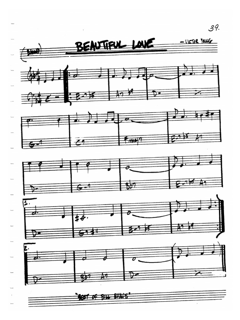 Beautiful Love (MEDIUM SWING) | PDF