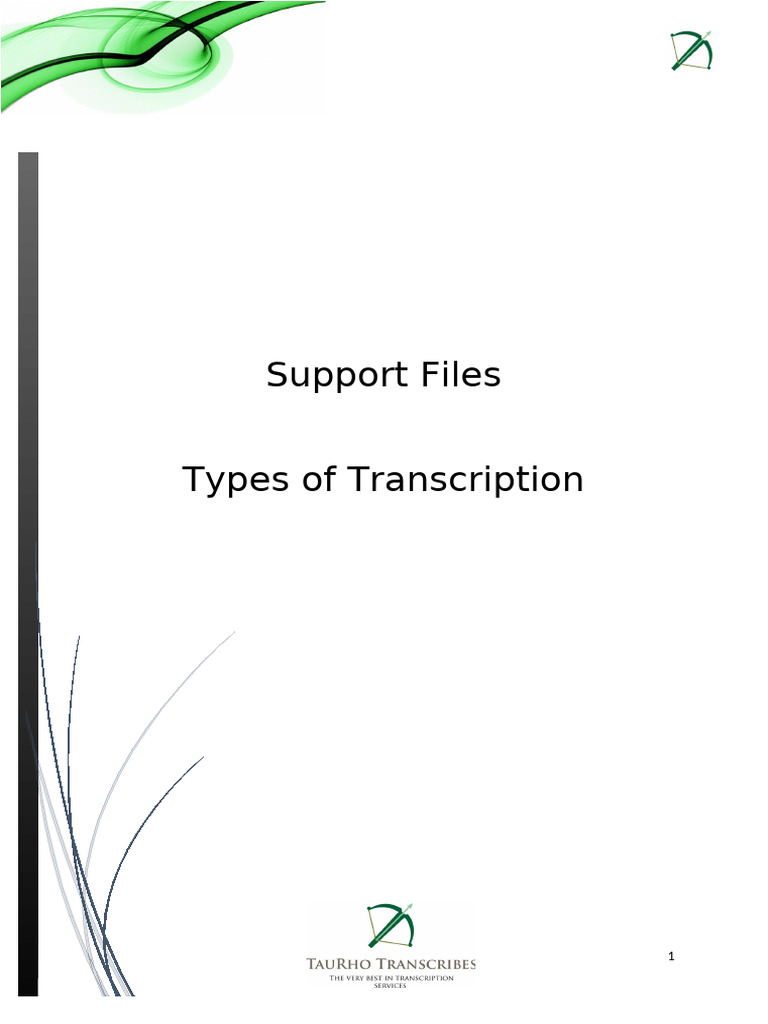 2a Types of Transcript 1 | PDF