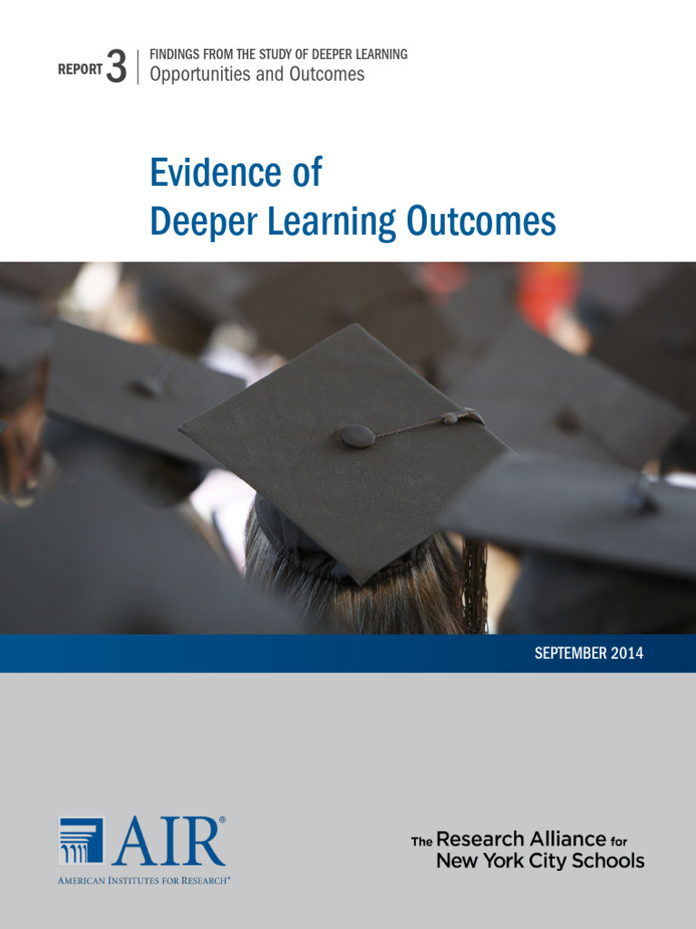 Deeper Learning Outcomes Report 2014 | PDF | Learning | Cognition