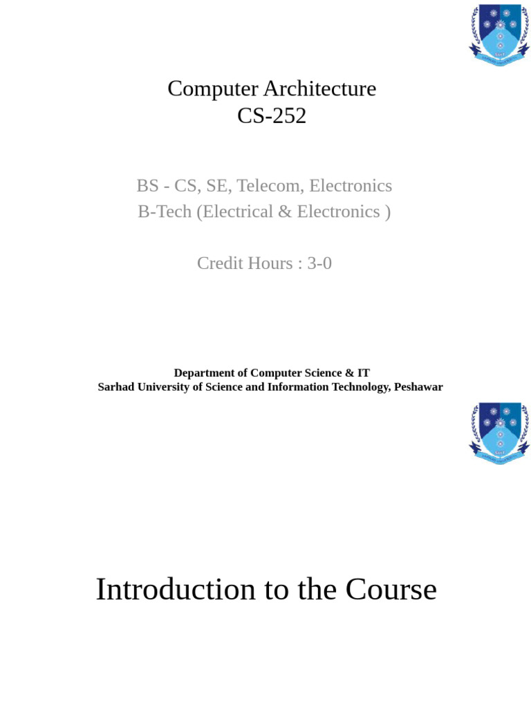 Lecture 01,Computer Architecture, CS 252 | PDF | Binary Coded Decimal | Microprocessor
