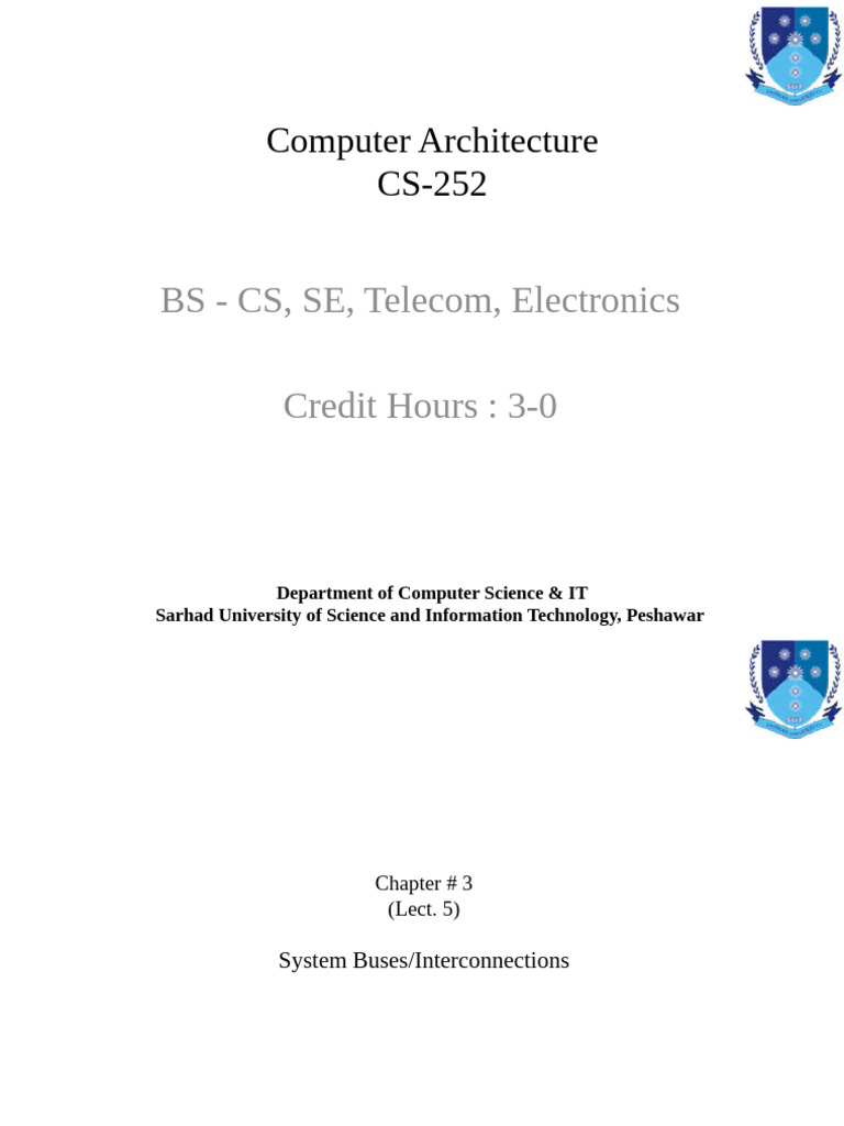 Lecture 05, Computer Architecture, CS 252 | PDF | Central Processing ...