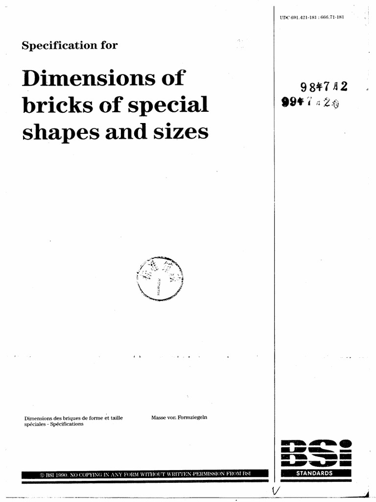 Bs 4729 | PDF