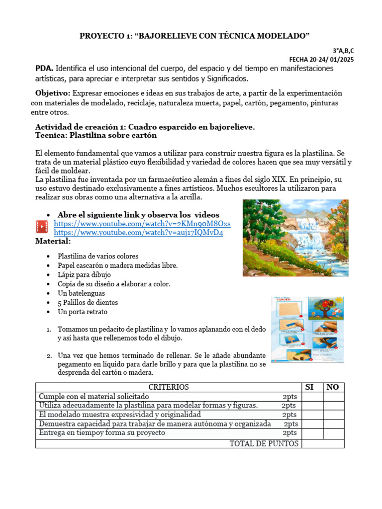 Proyecto 1 Bajorelieve 3°abc | PDF