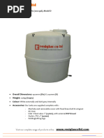 5000L Jojo Tank Dimensions and Features | PDF | Materials | Building ...