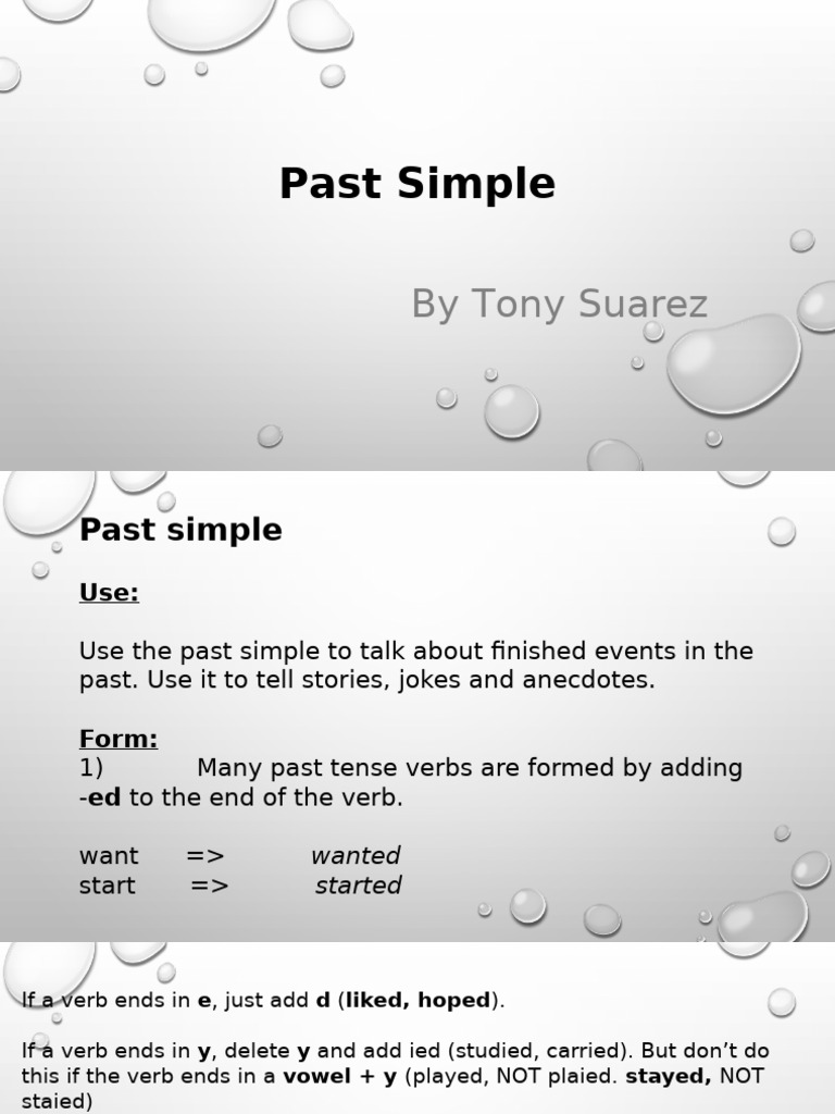 Past Simple B1 | PDF | English Language | Verb