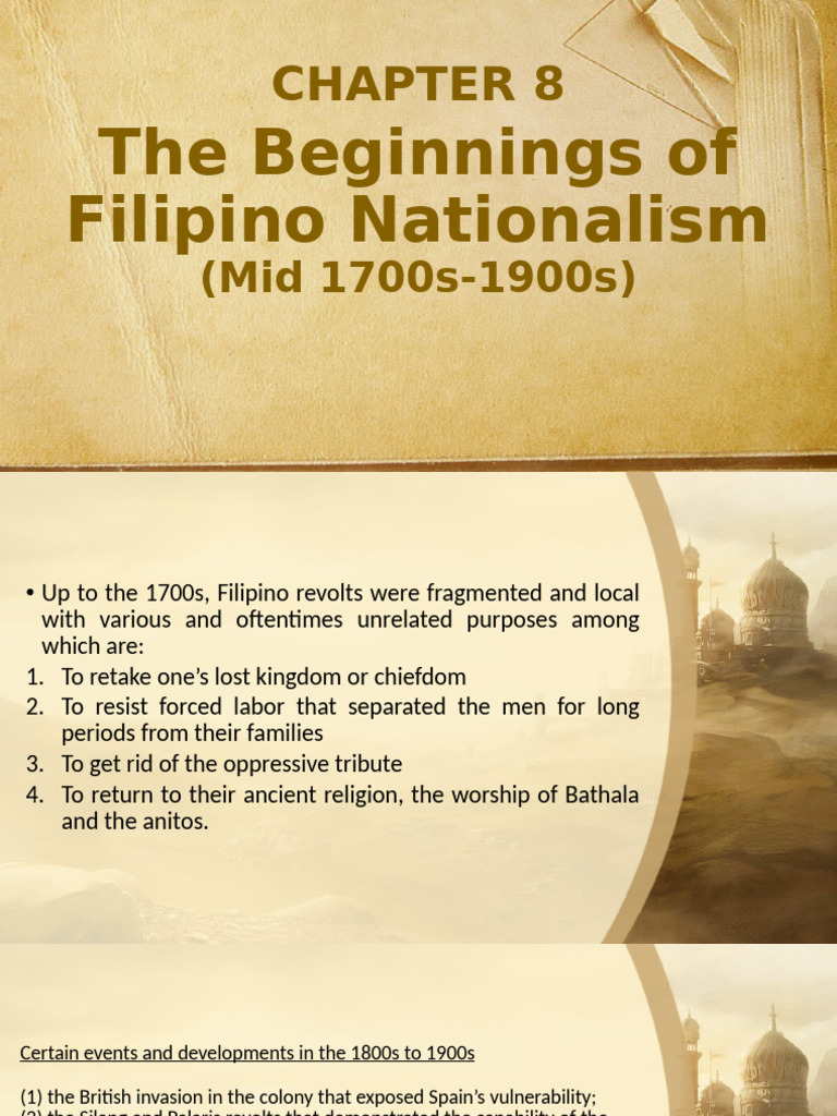 GROUP 3 the Beginnings of Filipino Nationalism | PDF | Spanish East Indies | Philippines