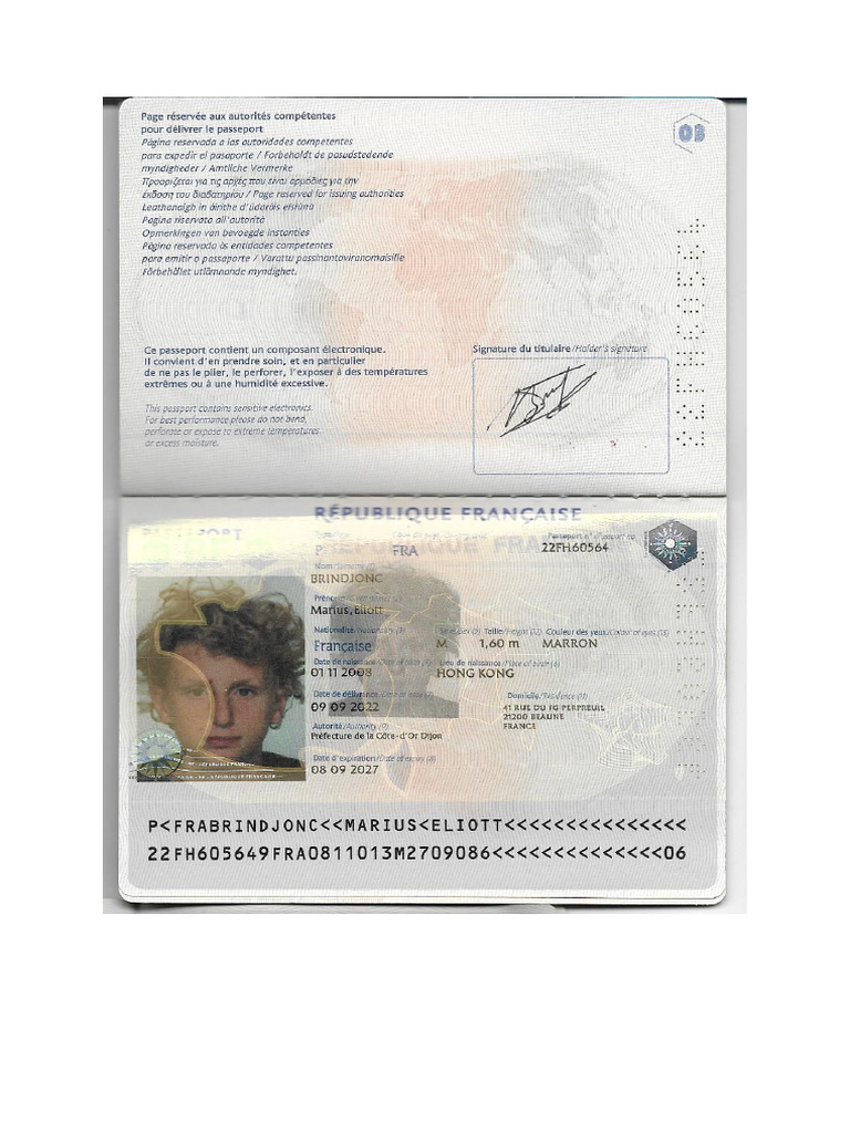 Passeport Marius | PDF
