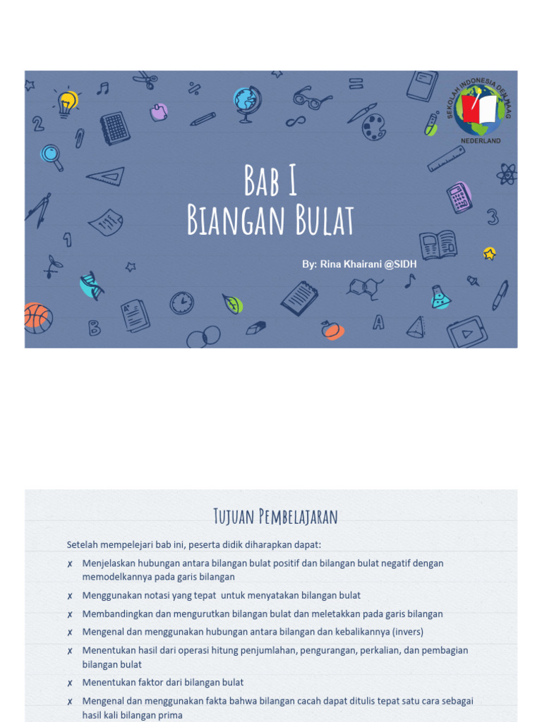 Pemahaman Bilangan Bulat dan Operasinya | PDF
