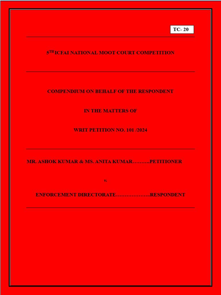 Compendium Respondent 1 | PDF | Habeas Corpus | Bail