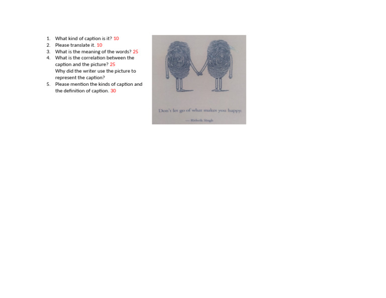 Soal Latihan Caption-Essay | PDF