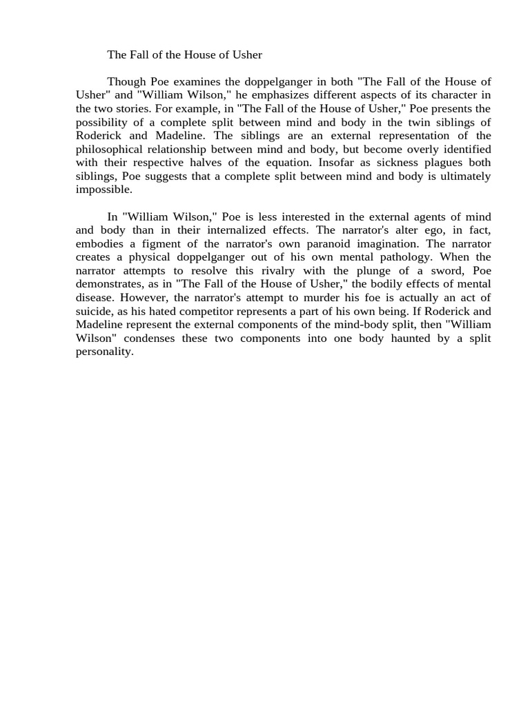 The Fall of The House of Usher | PDF