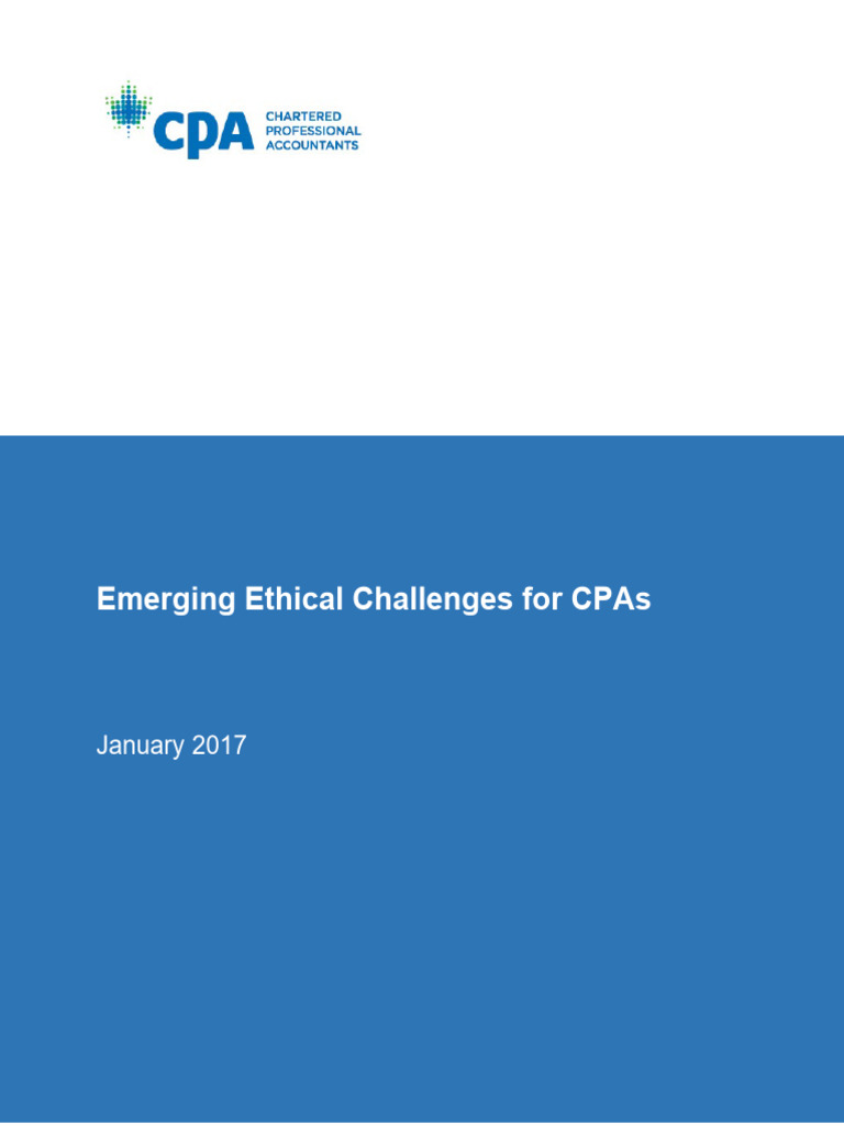 Ethical Challenges for CPAs Explained | PDF | Certified Public ...