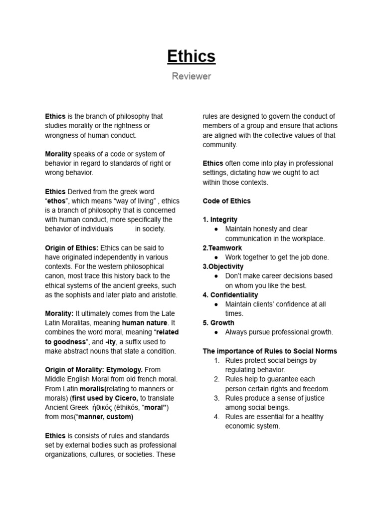 Reviewer | PDF | Conscience | Morality