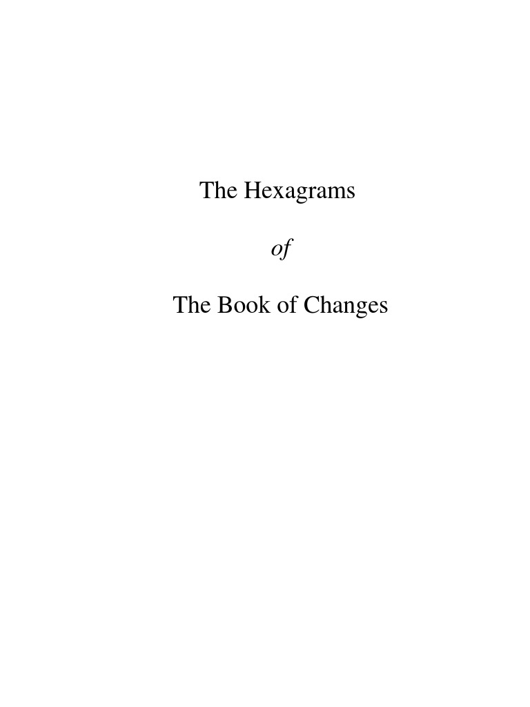 The Book of Changes | PDF | Social Science | Philosophy