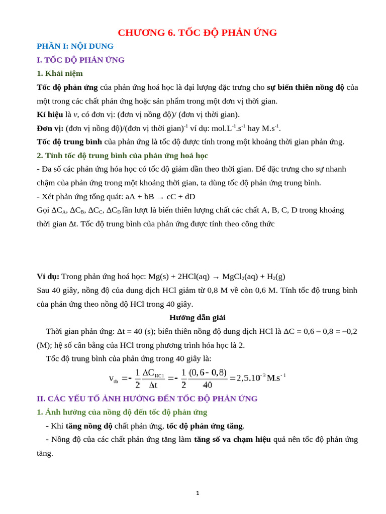 Lthuyet Va Btap Chương 6 Hoa 10 | PDF