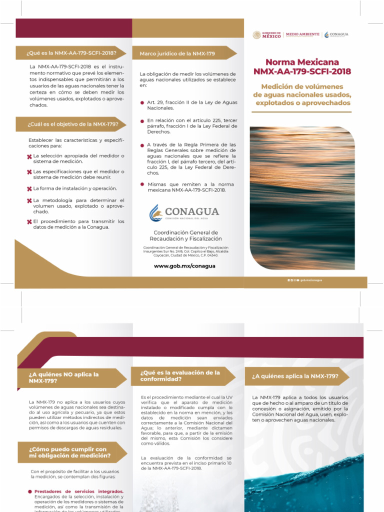 Norma Mexicana NMX-AA179-SCFI-2018 21.5X28cm | PDF