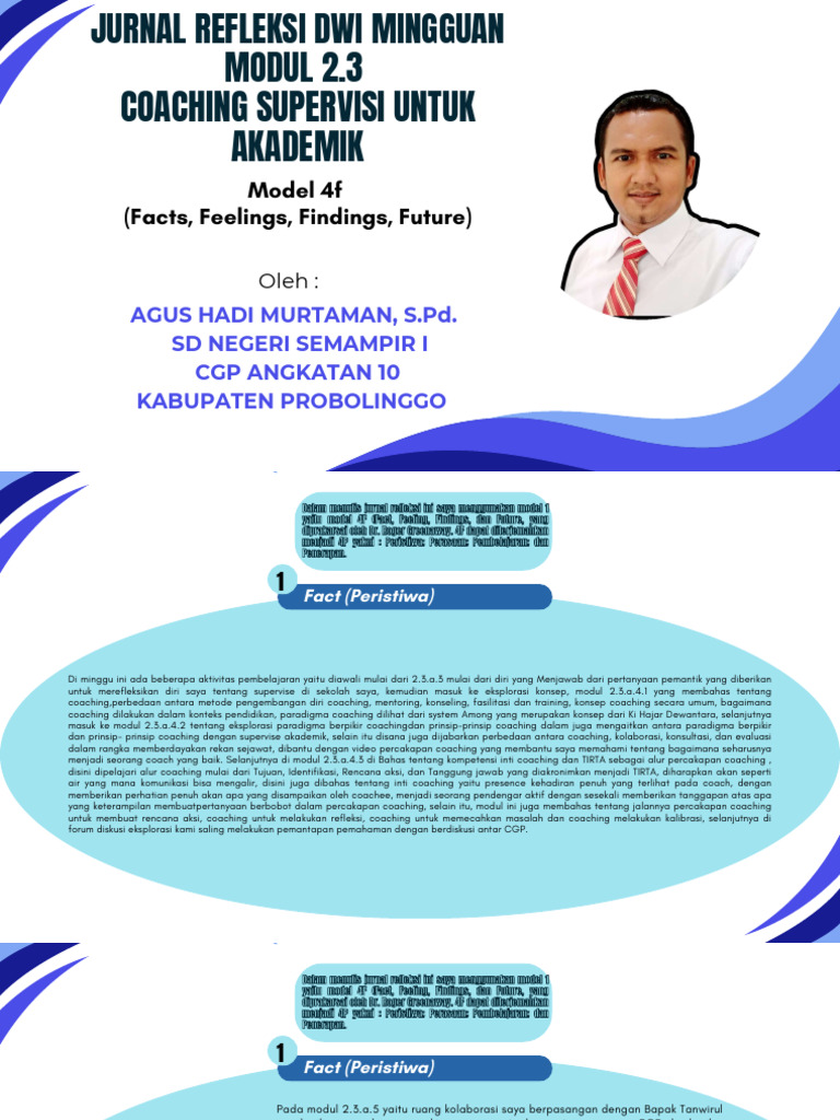 Jurnal Refleksi Dwi Mingguan Modul 2.3-AGUS | PDF