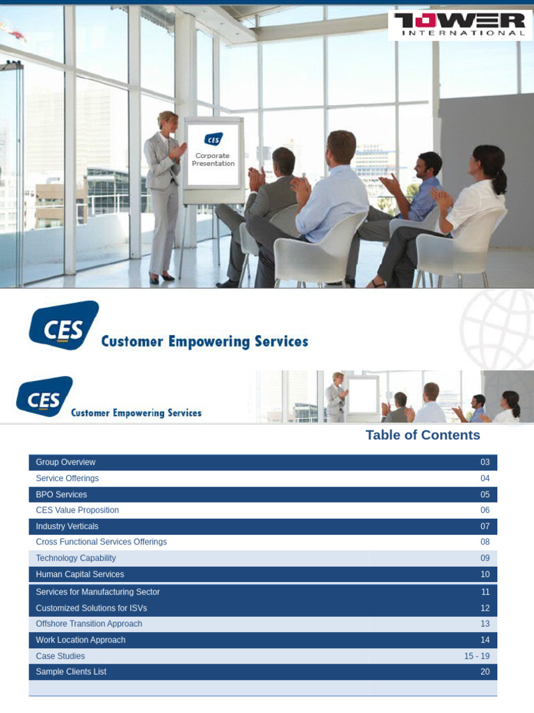 CES Corporate Presentation | PDF | Oracle Corporation | Databases
