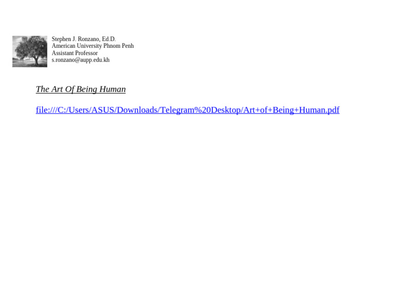 PDF - The Art of Being Human | PDF