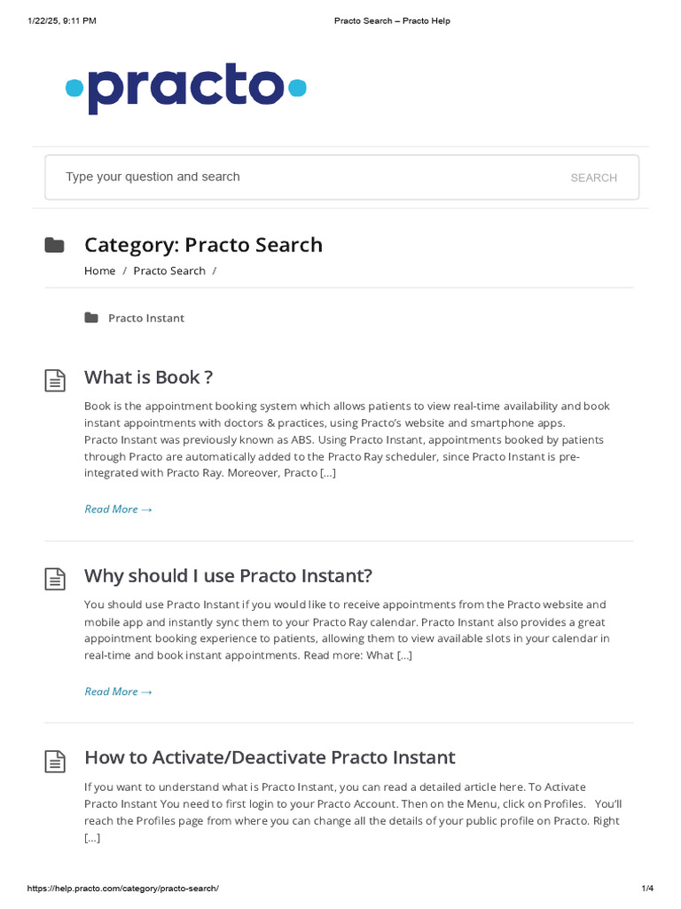 Practo Search – Practo Help | PDF | Mobile Software | Computing