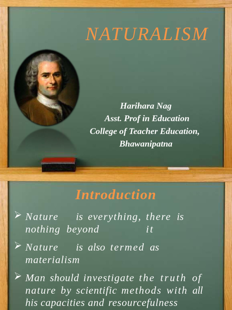 Naturalism in Education Philosophy | PDF | Naturalism (Philosophy ...