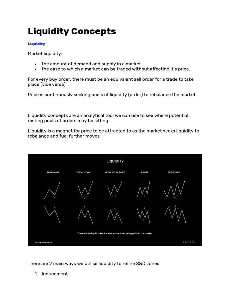 Advanced Market Liquidity Tactics | PDF