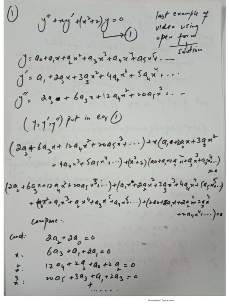 Power Series Remaining Questions by Hand | PDF