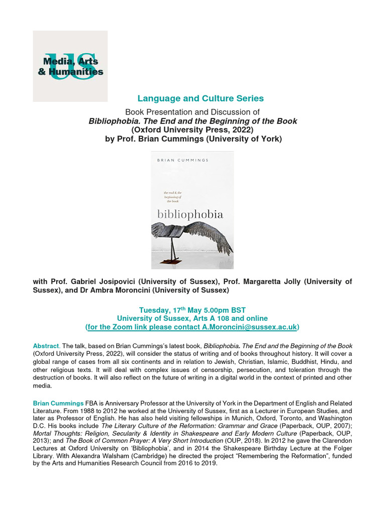 Bibliophobia The End and The Beginning o | PDF