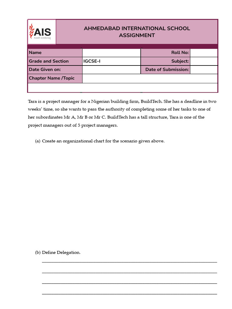 AIS_2024-25_IG-I_BS_CH-7_WS 1 | PDF