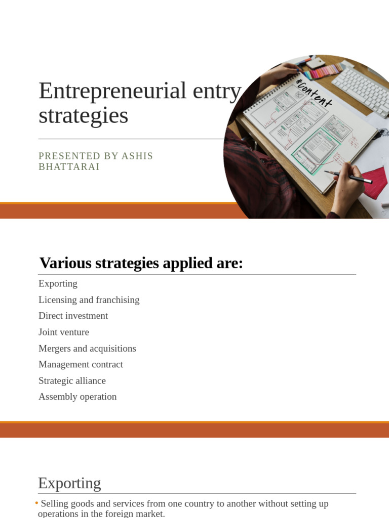 Entrepreneurial Market Entry Strategies | PDF