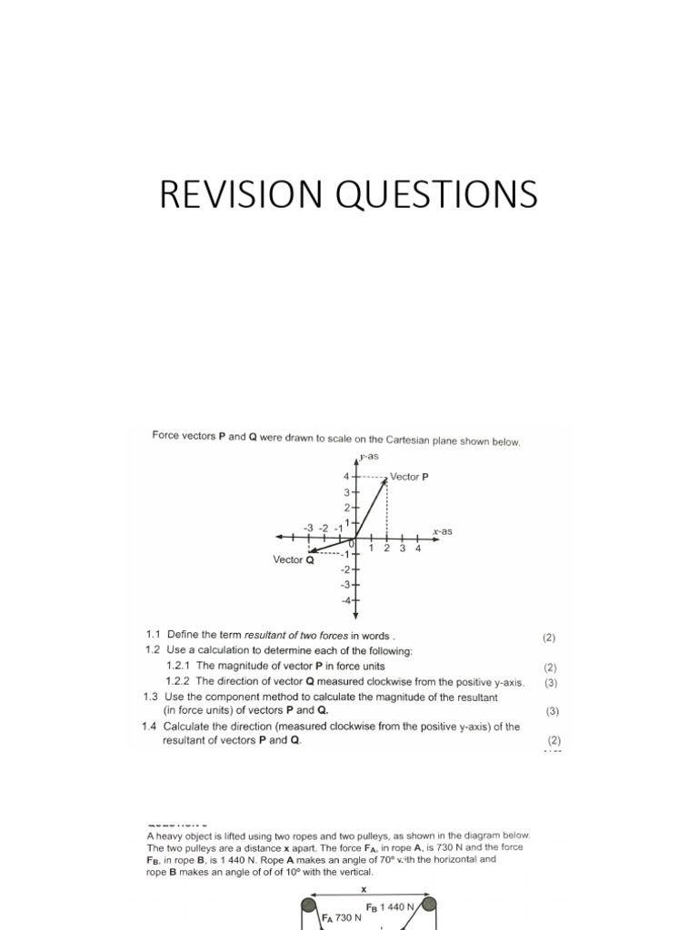 2D Vectors revision | PDF