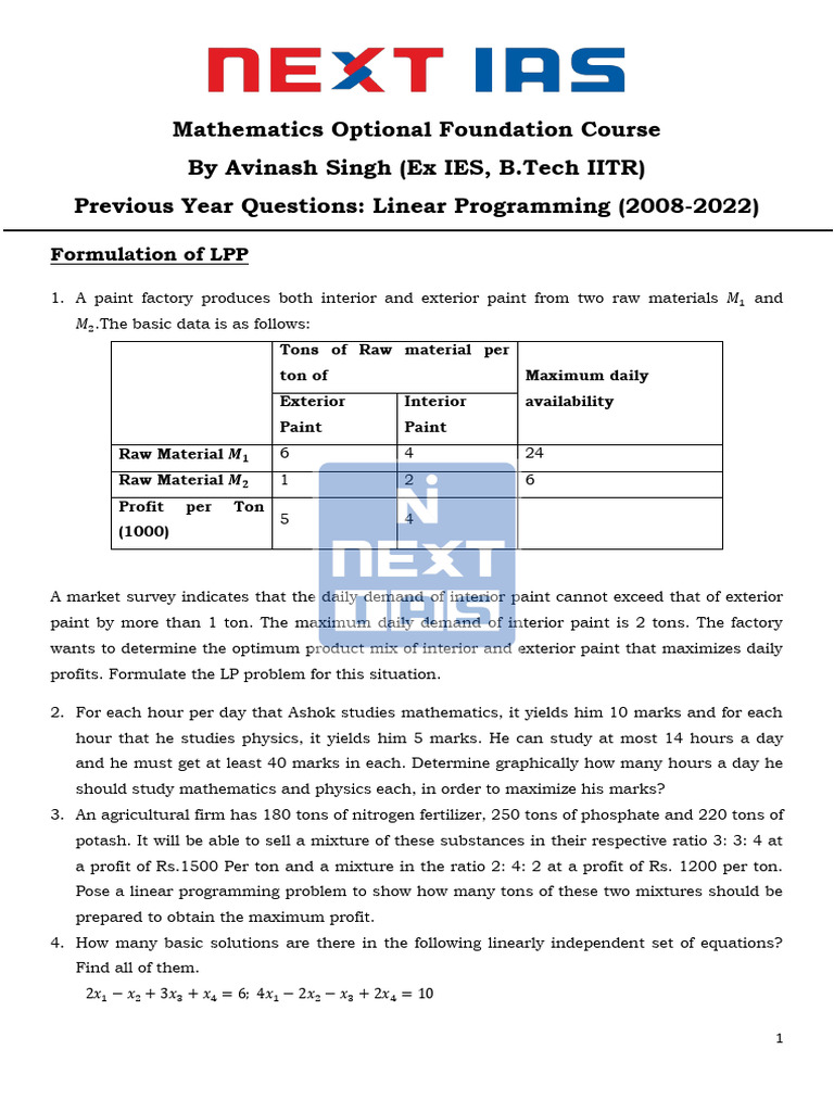 file_29 | PDF | Linear Programming | Numerical Analysis