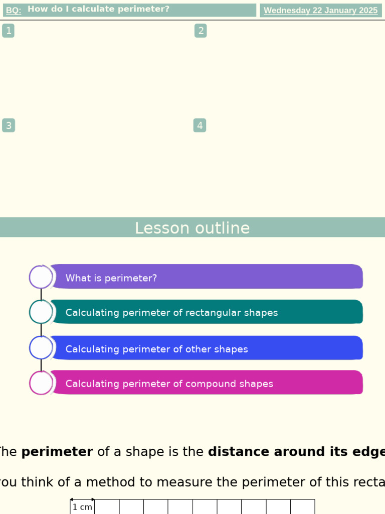 PPT1 Calculating Perimeter | PDF | Rectangle | Classical Geometry