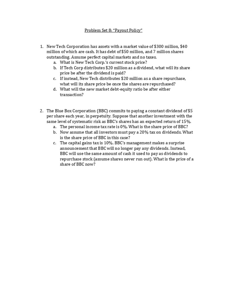 LN8 Problem Set Questions New | PDF