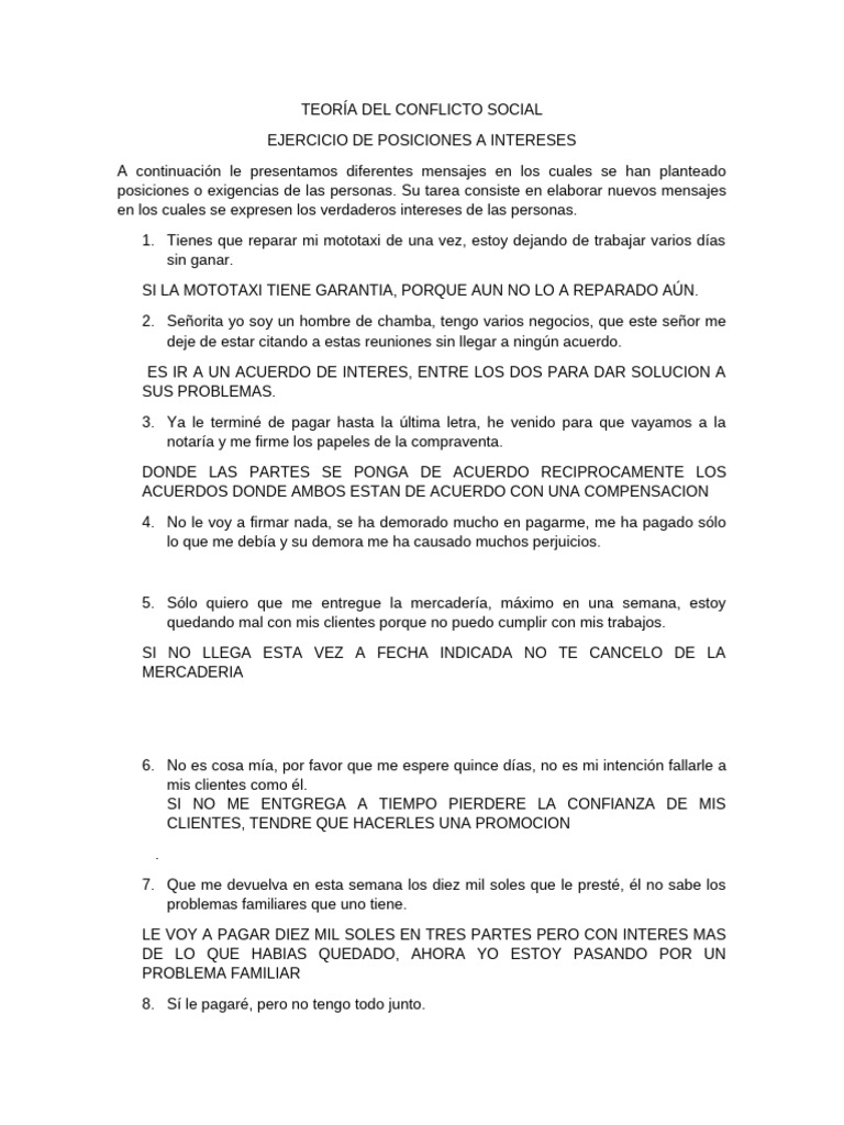 EJERCICIO DE POSICIONES A INTERESES TAREA | PDF