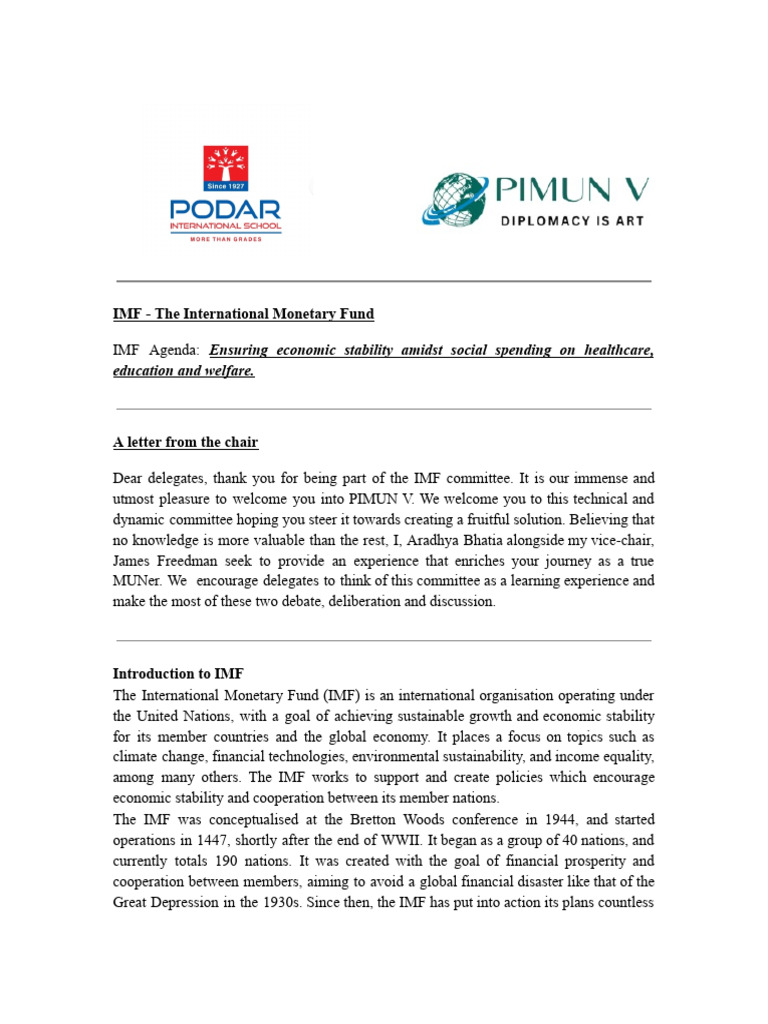 IMF | PDF | International Monetary Fund | Fiscal Policy