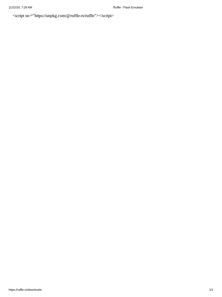 Ruffle - Flash Emulator | PDF