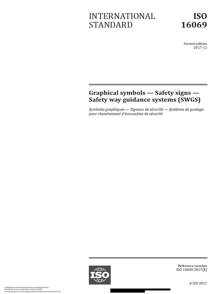 ISO 16069: Safety Way Guidance Systems | PDF | International ...